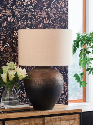 Click here for Newgerhard Table Lamp  Brown/Black prices
