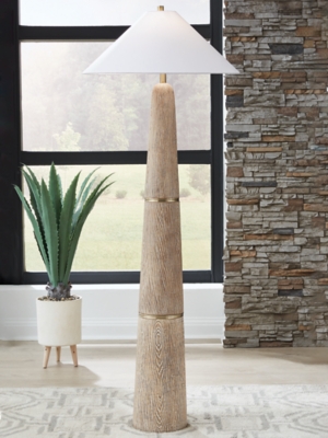 Click here for Gasparleigh Floor Lamp  Brown/Gold Finish prices