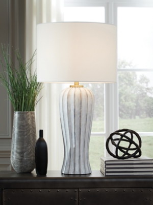 Click here for Lanwell Table Lamp  Antique Gray prices