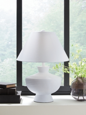Click here for Harelwood Table Lamp  White prices