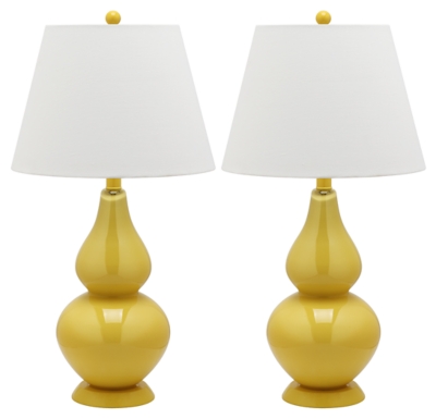 Click here for Safavieh Double Gourd Table Lamp (Set of 2)  Yello... prices