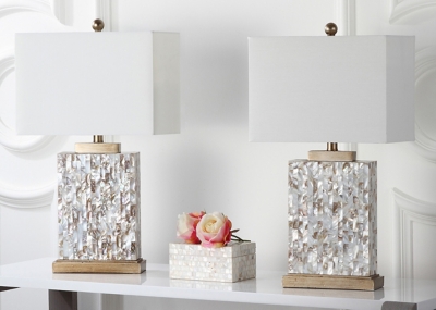 Click here for Safavieh Rectangular Table Lamp (Set of 2)  Ivory... prices