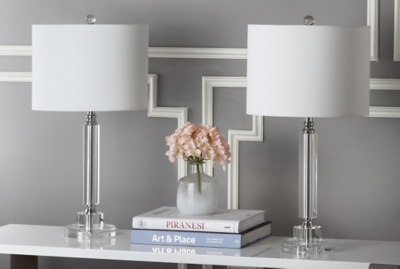 Click here for Safavieh Column Table Lamp (Set of 2)  Transparent prices