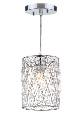 Click here for Safavieh 23.75 Pendant Light  Chrome Finish/Transp... prices