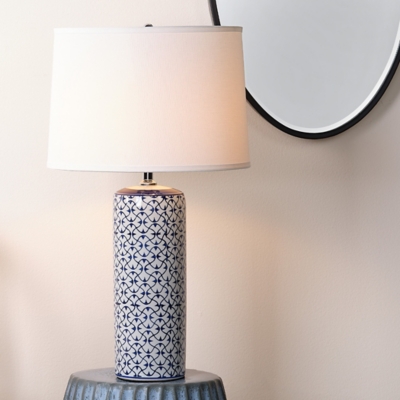 Click here for Home Accents Patterned Vivian Table Lamp  Blue prices