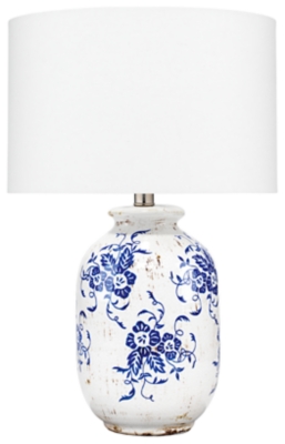 Click here for Home Accents Ceramic Ruth Table Lamp  Blue prices