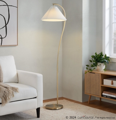 Click here for LumiSource Cassis Floor Lamp  White/Gold prices