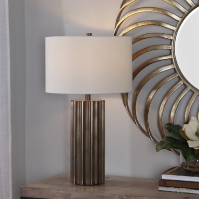 Click here for Uttermost Khalio Gun Metal Table Lamp  Silver prices