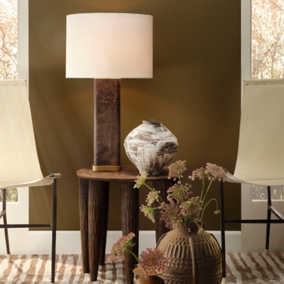 Click here for Relaxed Elegance Anders Table Lamp  Dark Gray prices