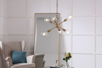 Click here for Living District Nolan 6 Light Brass Pendant prices