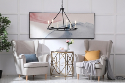 Click here for Living District Maine 6 Light Black Chandelier prices