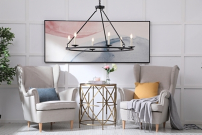 Click here for Living District Maine 6 Light Black Chandelier prices