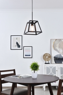 Click here for Living District Resolute 1 Light Black Pendant prices