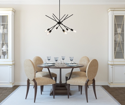 Click here for Living District Armin 6 Lights Pendant In Black prices