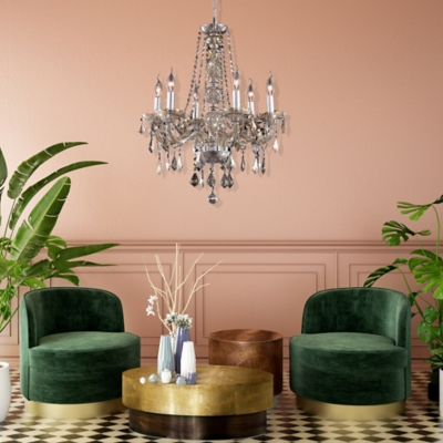 Click here for Verona 6 Light Chrome Chandelier prices