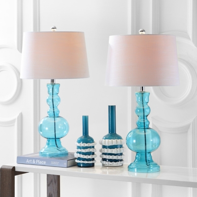 Click here for Jonathan Y Genie Glass LED Table Lamp (Set of 2)... prices