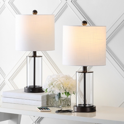 Click here for Jonathan Y Abner Glass Modern Contemporary USB Cha... prices