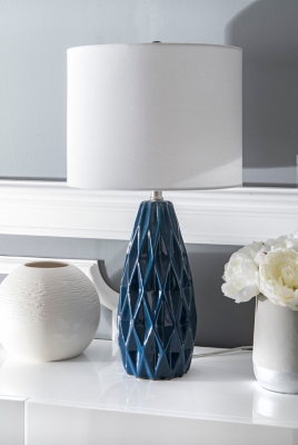 Click here for nuLOOM Amherst 25 Ceramic Table Lamp  Navy prices