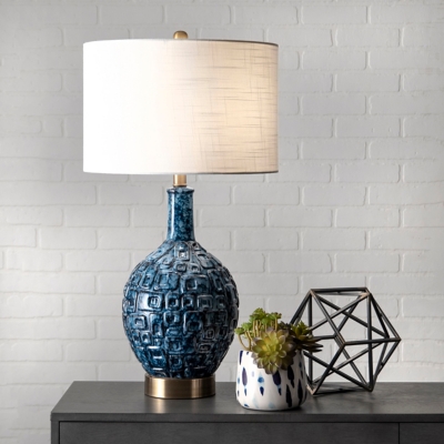 Click here for nuLOOM Tucson 28 Ceramic Table Lamp  Blue prices