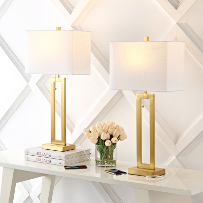 JONATHAN Y Sabrina LED Table Lamp with USB (Set of 2) | Ashley