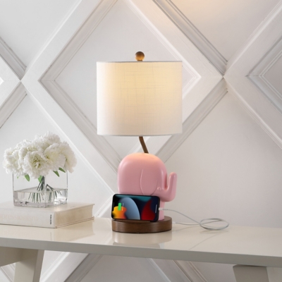 Click here for Jonathan Y Ellie Elephant LED Kids Table Lamp  Pin... prices