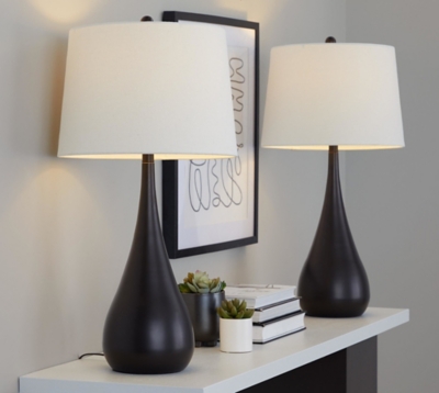 Click here for LumiSource Pebble Table Lamp (Set of 2)  Black prices