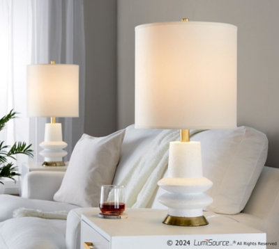 Click here for LumiSource Lloyd Table Lamp (Set of 2)  White prices