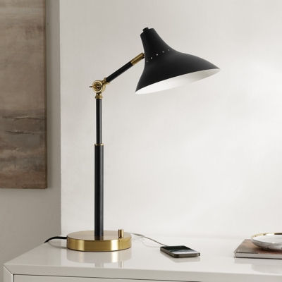 Click here for Safavieh Author Table Lamp With USB Port  Black/Br... prices