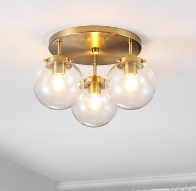 Click here for Safavieh Ginesta Flush Mount Light  Gold/Clear prices
