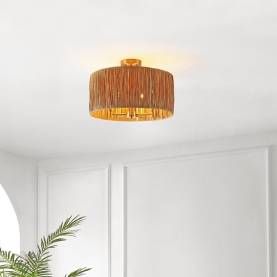 Click here for Safavieh Selah Flush Mount Light  Natural/Gold prices
