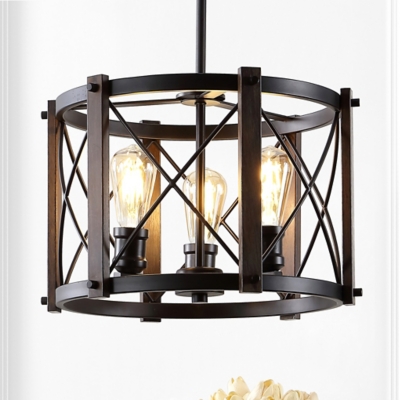 Click here for Jonathan Y 3-Light Adjustable LED Pendant  Oil Rub... prices
