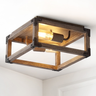 Click here for Jonathan Y 2-Light LED Flush Mount  Brown prices