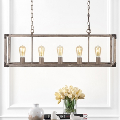 Click here for Jonathan Y 5-Light Adjustable LED Pendant  Light B... prices