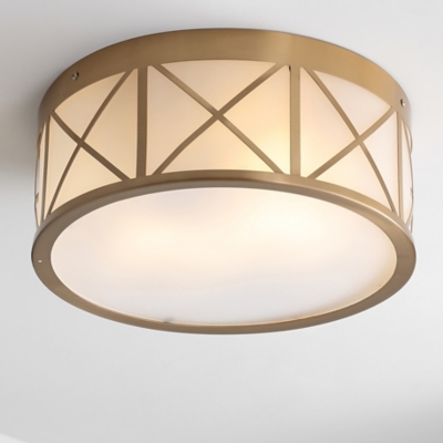 Click here for Jonathan Y Cadence 15 Flush Mount Light  Brass/Gol... prices