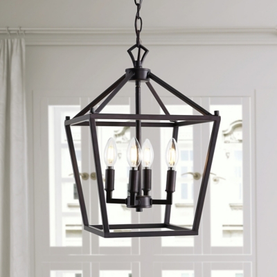 Click here for Jonathan Y Pagoda 4-Bulb Pendant Light  Bronze prices