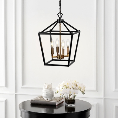 Click here for Jonathan Y Pagoda 4-Bulb Pendant Light  Bronze/Bla... prices