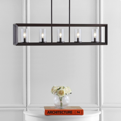 Click here for Jonathan Y 5-bulb Pendant Light  Bronze/Clear prices