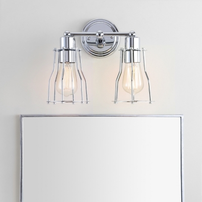 Click here for Jonathan Y 2-Light Abstract Sconce  Silver prices
