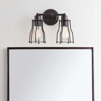 Click here for Jonathan Y 2-Light Abstract Sconce  Brown prices