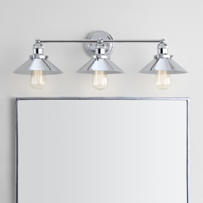 Click here for Jonathan Y 3-Light Cone Sconce  Chrome prices