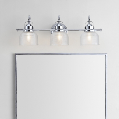 Click here for Jonathan Y 3-Light Small Sconce  Chrome/Clear prices