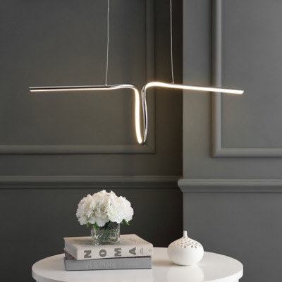 Click here for Jonathan Y 34 Linear Pendant Light  Chrome prices