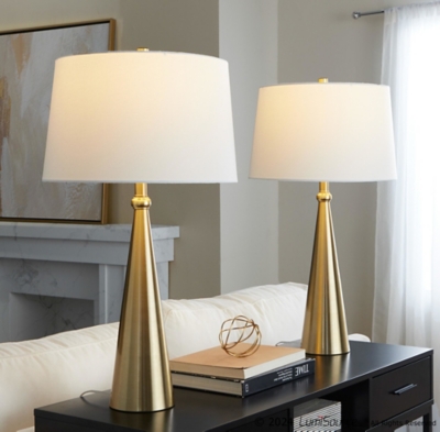 Click here for LumiSource Cone Table Lamp (Set of 2)  Gold prices