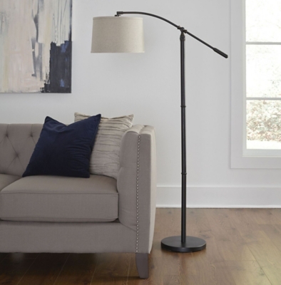 Click here for Exalted Living Tall Arm Floor Lamp  Brown prices