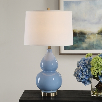 Click here for Exalted Living Illuminate Table Lamp  Light Blue prices