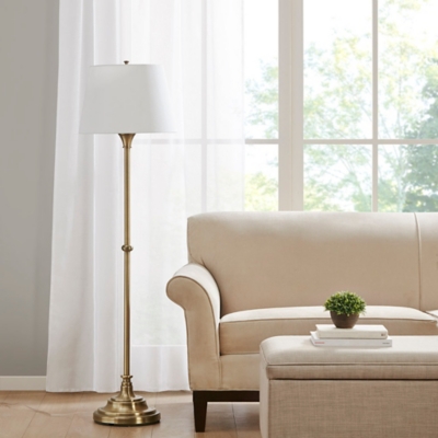 Click here for Hampton Hill Aelorian Floor Lamp  Antique Brass prices