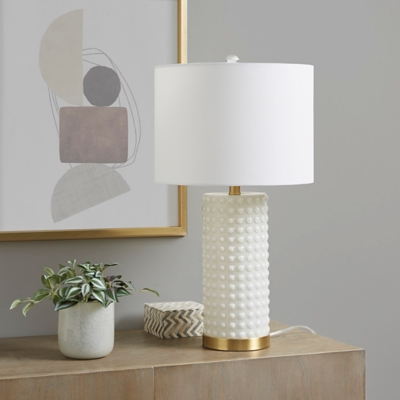 Click here for Ink+Ivy Grace Ivy Table Lamp  White/Gold prices