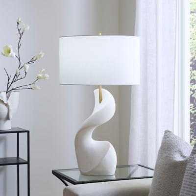 Click here for Relaxed Elegance Ezra Table Lamp  White prices