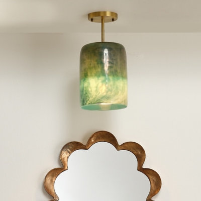 Click here for Relaxed Elegance Selene Flush Mount Light  Aqua prices