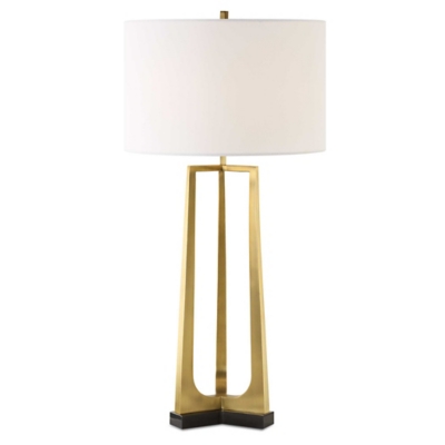 Click here for Ashley Luxe Architectural Frame Table Lamp  Brass... prices